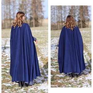Cloak With Collar Sewing Pattern, Fantasy Capelet Costume, Elven Cape ...