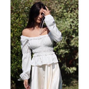 Ruffle Top Sewing Pattern | off Shoulder Peasant Blouse | Pattern ...
