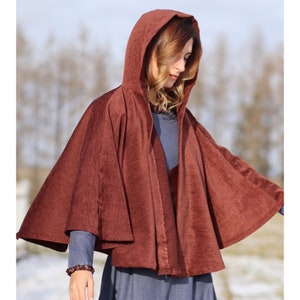 Cloak With Hood Sewing Pattern, Fantasy Carnival Costume, Elven Cape ...
