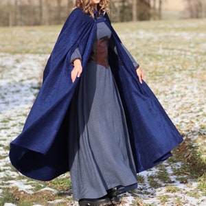 Cloak With Collar Sewing Pattern, Fantasy Capelet Costume, Elven Cape ...