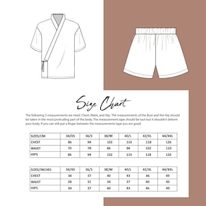 Jinbei Shirt + Shorts Sewing Pattern | Japanese Kimono Set | Pattern ...