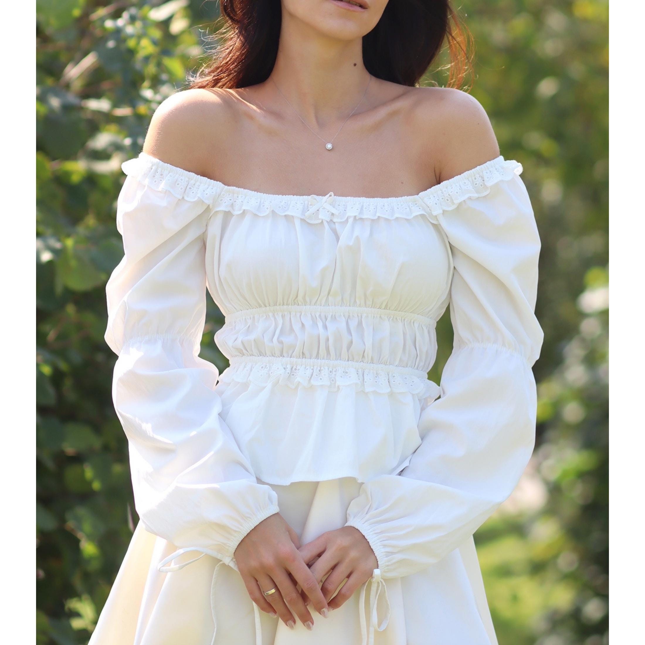 Ruffle Top Sewing Pattern | off Shoulder Peasant Blouse | Pattern ...