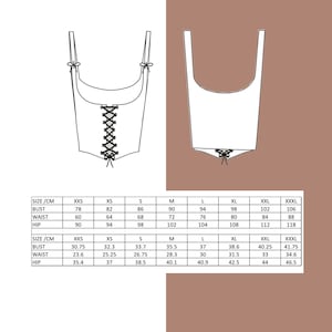 Underbust Corset Sewing Pattern | Cottagecore Corset Pattern | Pattern ...
