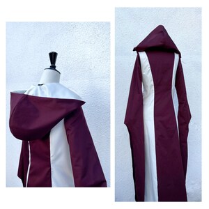 Hooded Medieval Dress Sewing Pattern, Long Bell Sleeve Maxi Dress ...