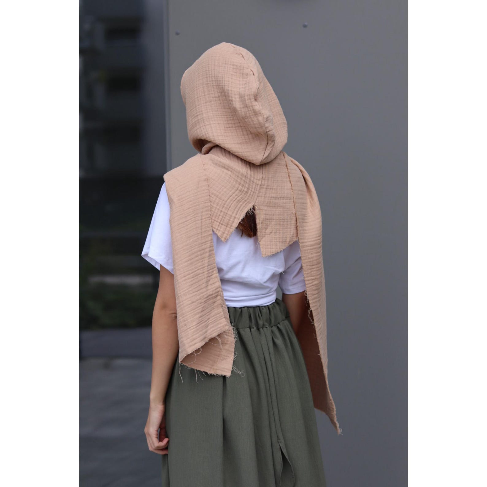 Medieval Cloak Scarf Sewing Pattern | Veil Shawl Costume | Easy ...