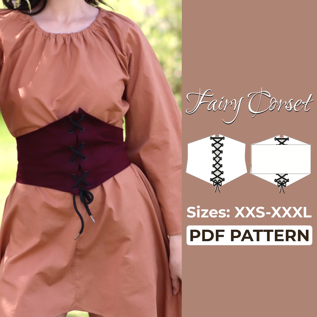 Underbust Corset Sewing Pattern | Corset Belt Pattern | Pattern ...