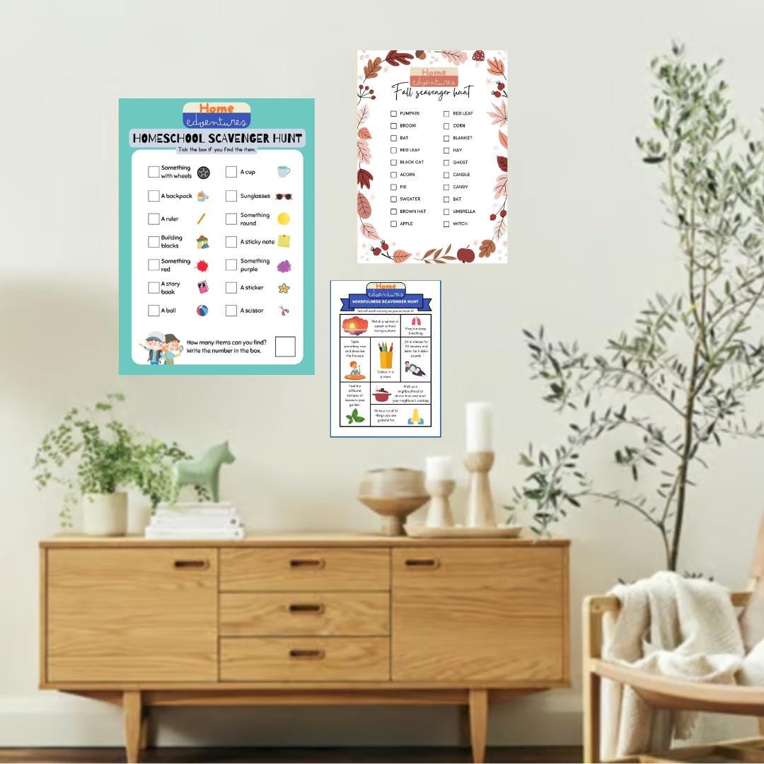 4 Scavenger Hunts - Fall/autumn/children/homeschool/just for Fun ...