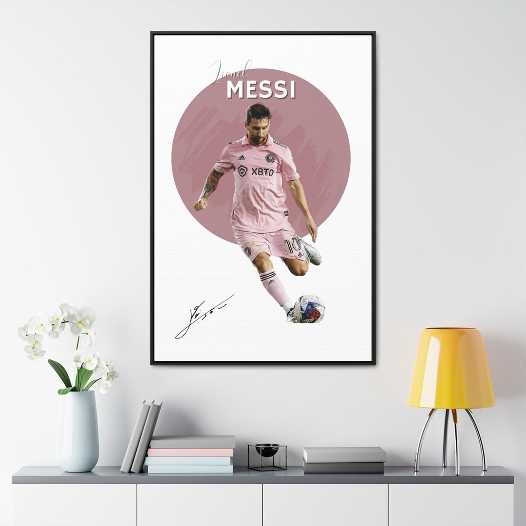 Lionel Messi Poster Inter Miami Football Print Football - Etsy
