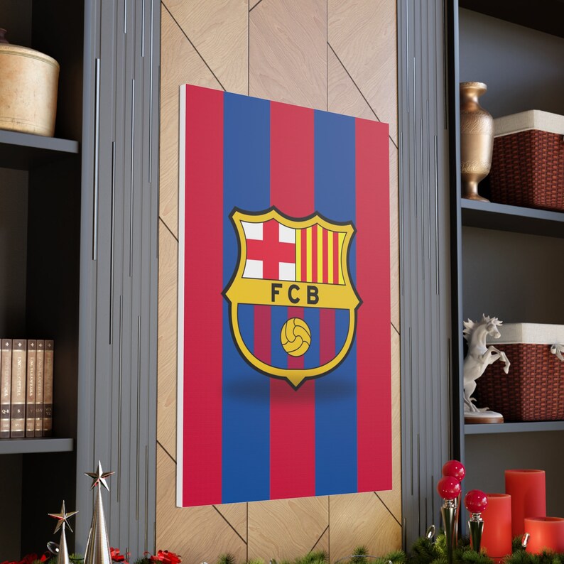 Cartel del FC Barcelona Logotipo de Barcelona Arte de - Etsy México