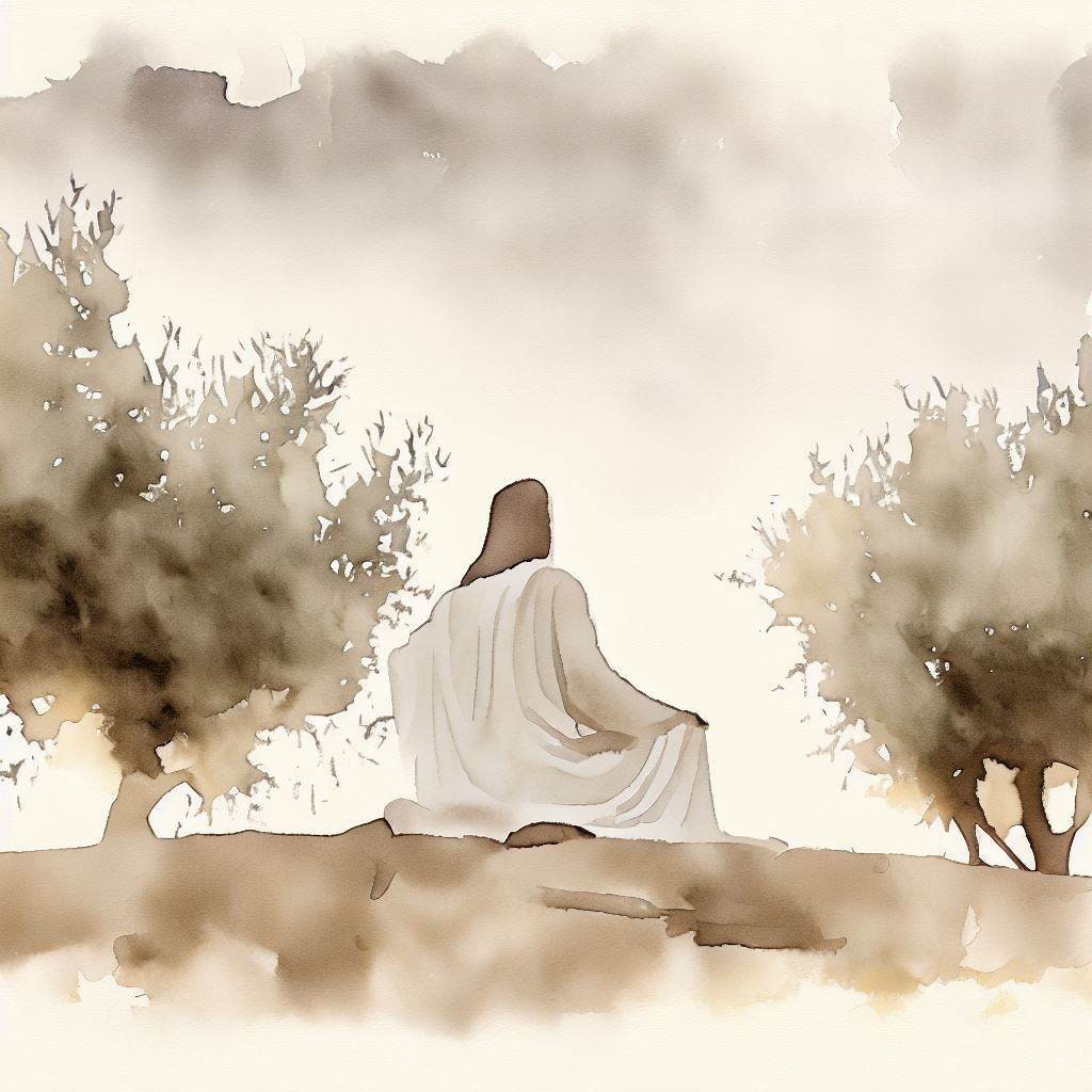 Jesus in Garden of Gethsemane, Digital Download, Bible Story, Square ...