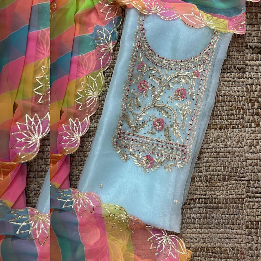 Designer Readymade Organza Salwar Kameez 3 PC Women Formal Salwar Suit ...
