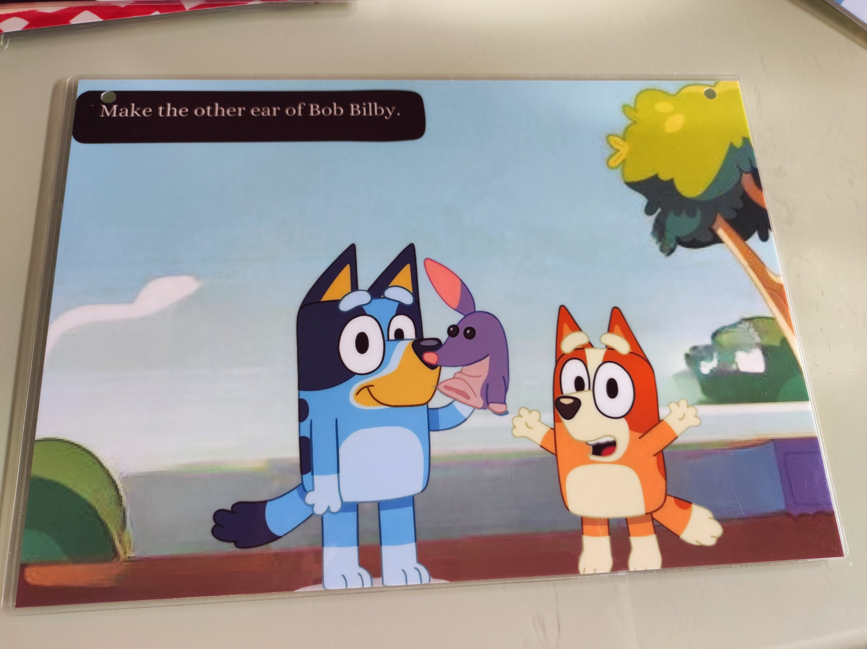 Bluey Playdough Mat - Etsy UK