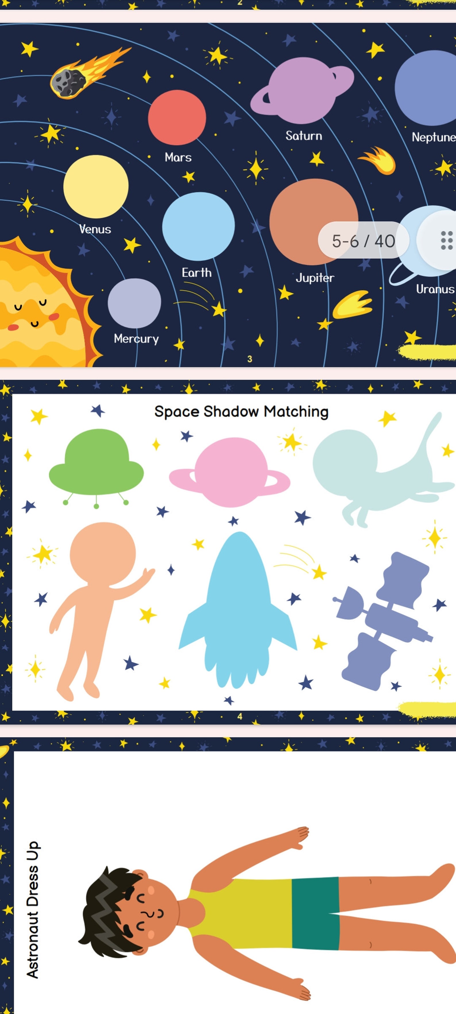 Space Busy Book Activity - Etsy