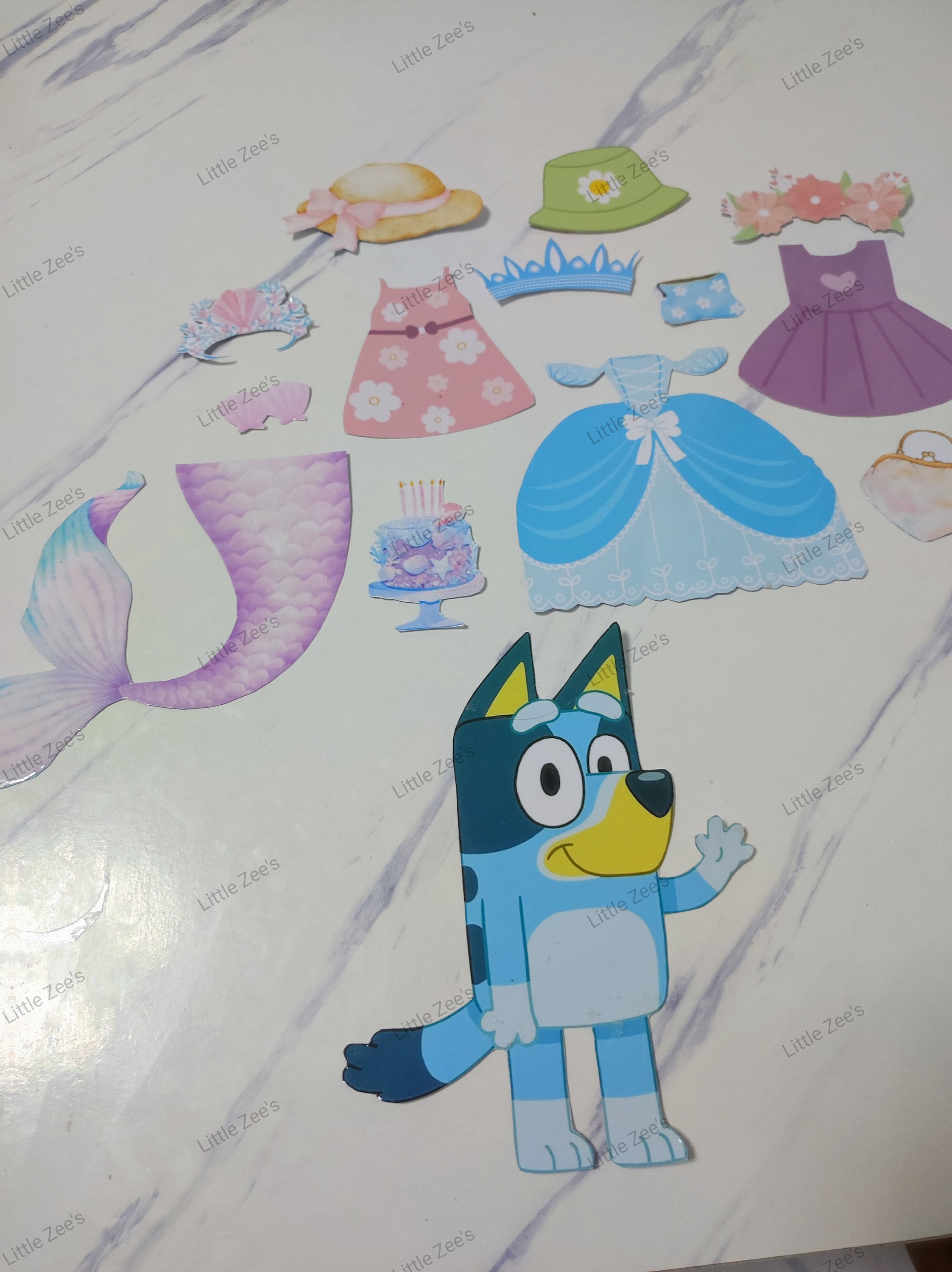 Bluey Printable Paper Doll Dress Up - Etsy