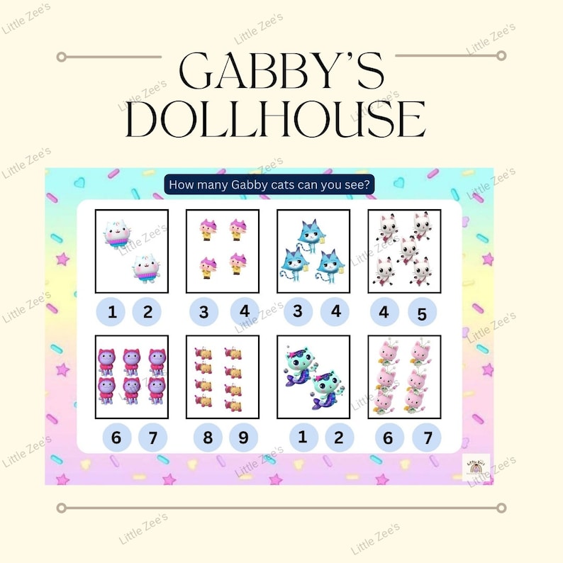 Gabby's Dollhouse Printable Activity Book - Etsy