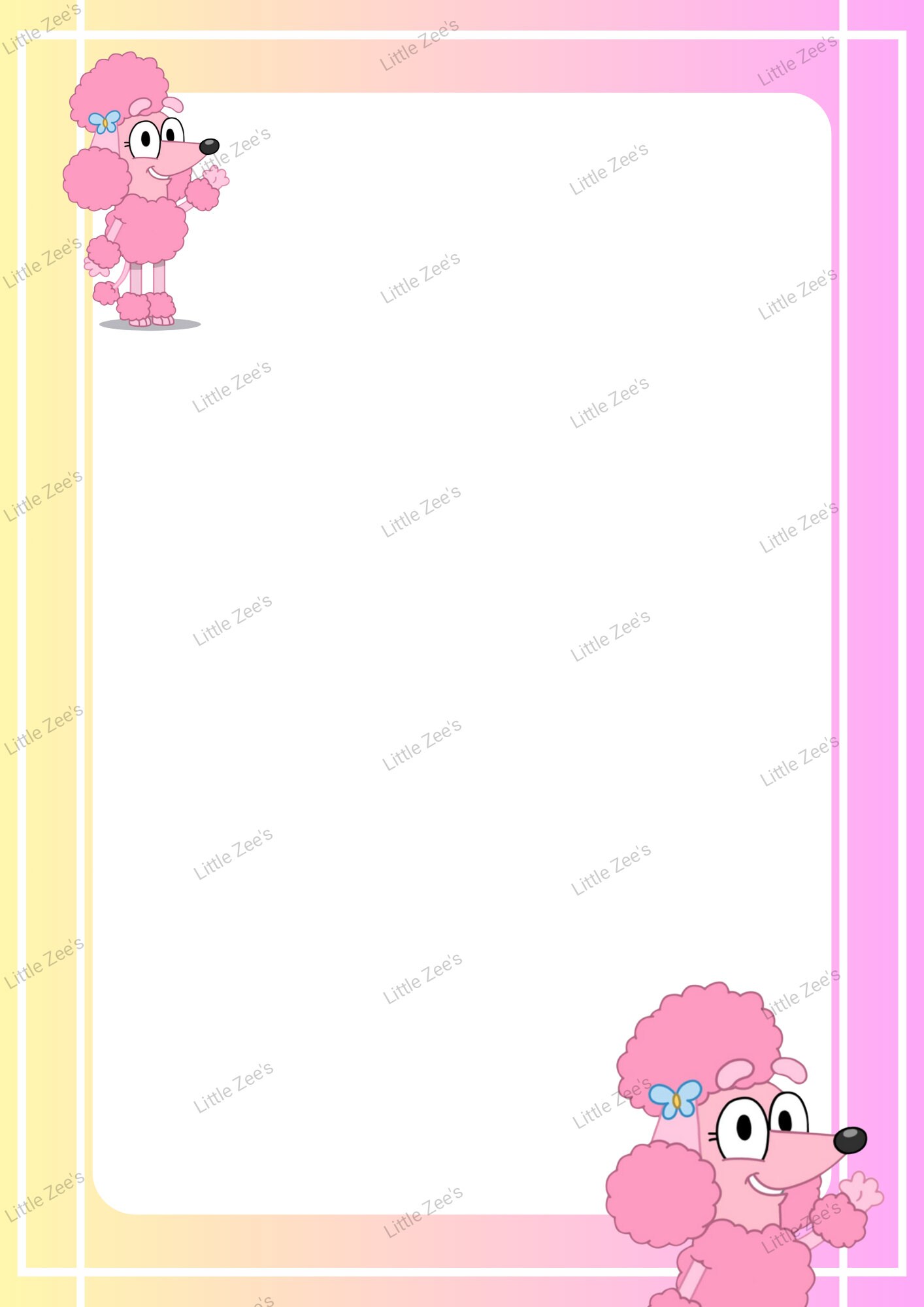 Bluey Stationary With Different Characters - Etsy