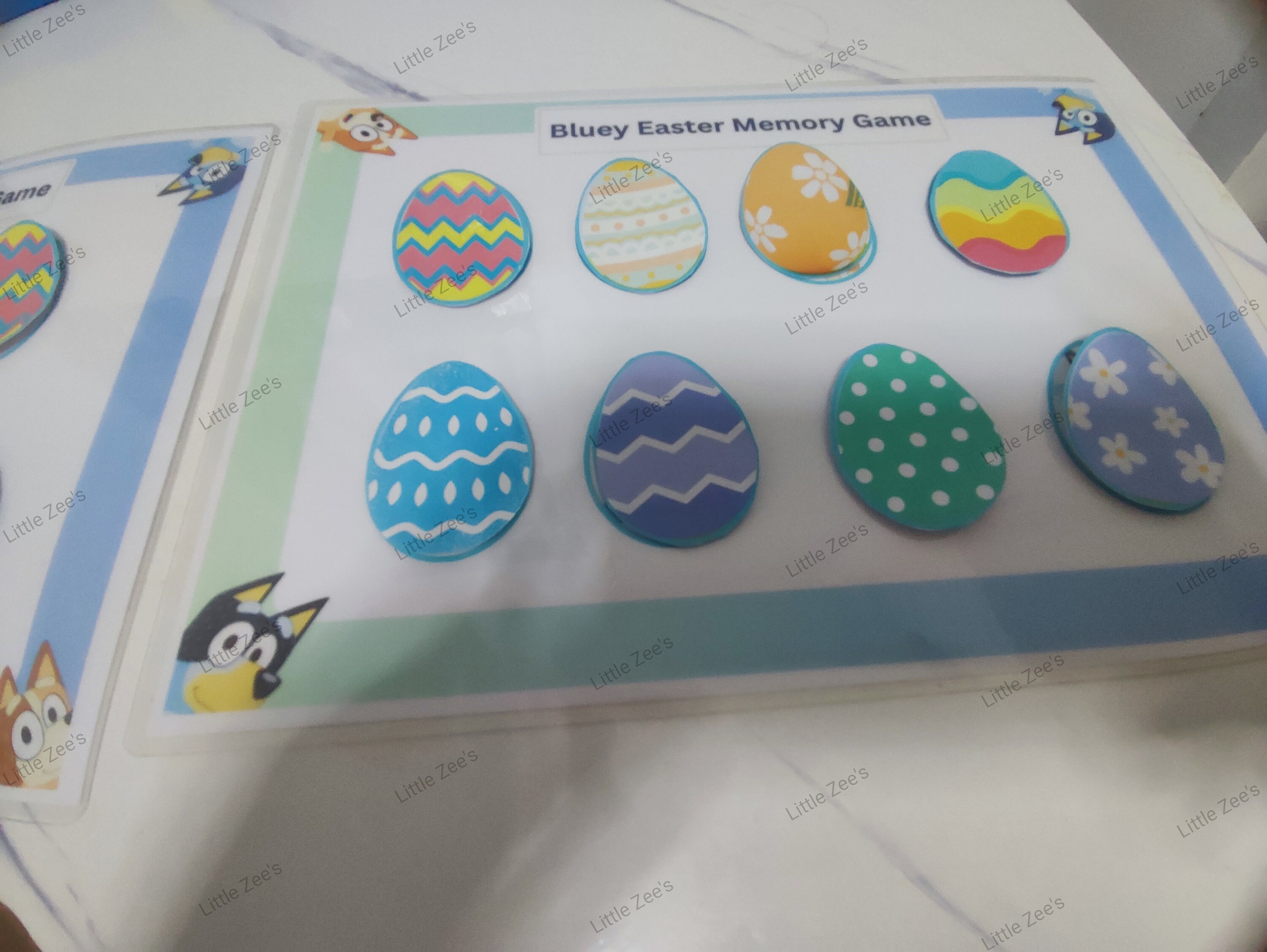 Bluey Easter Memory Game - Etsy