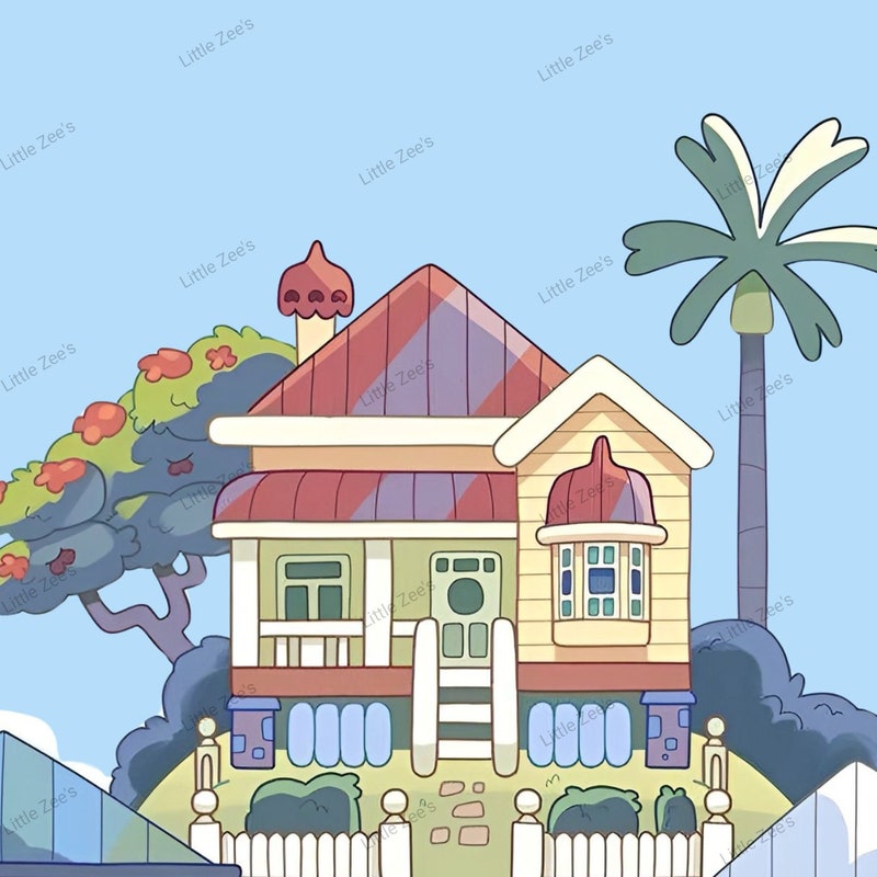 Bluey House Png - Etsy