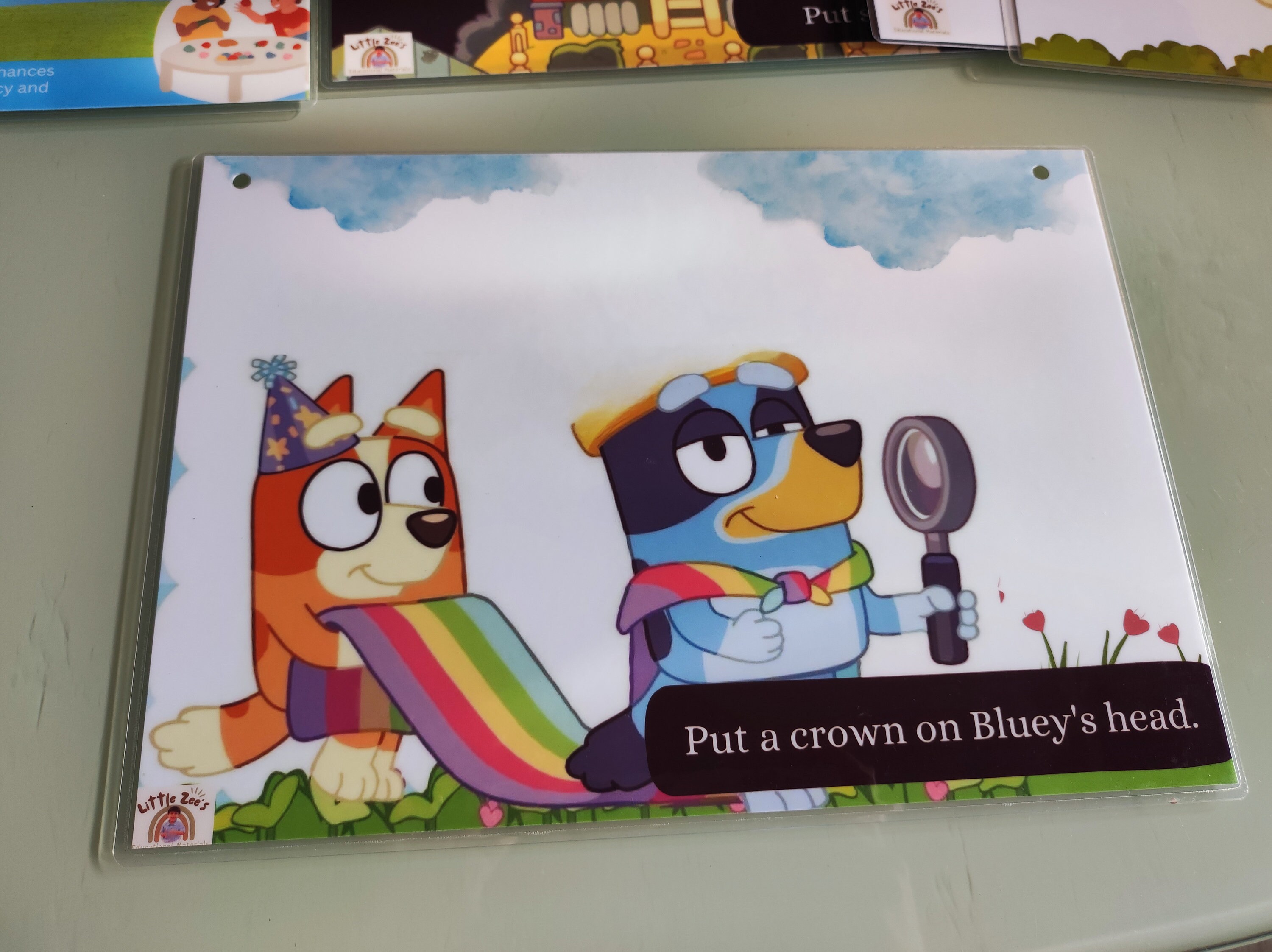 Bluey Playdough Mat - Etsy UK