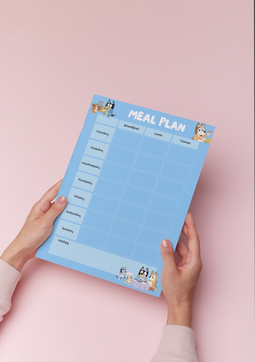 BLUEY MEAL PLAN - Etsy