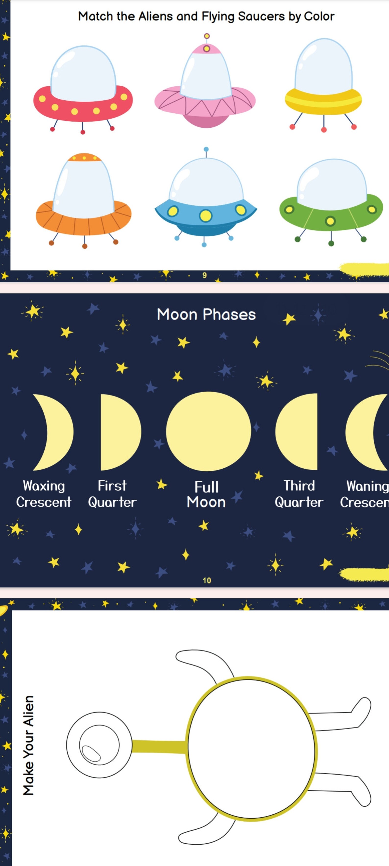 Space Busy Book Activity - Etsy