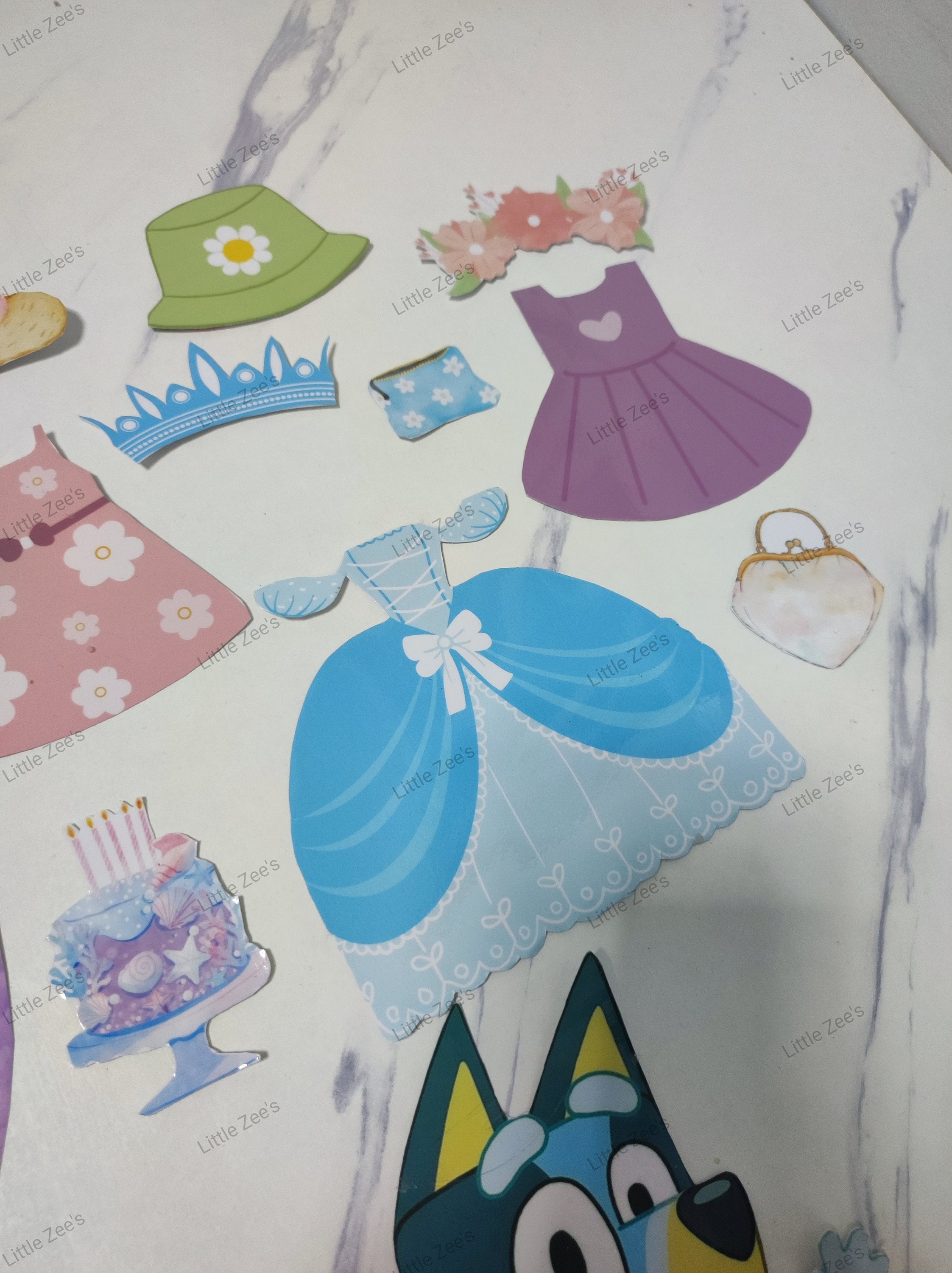 Bluey Printable Paper Doll Dress Up - Etsy