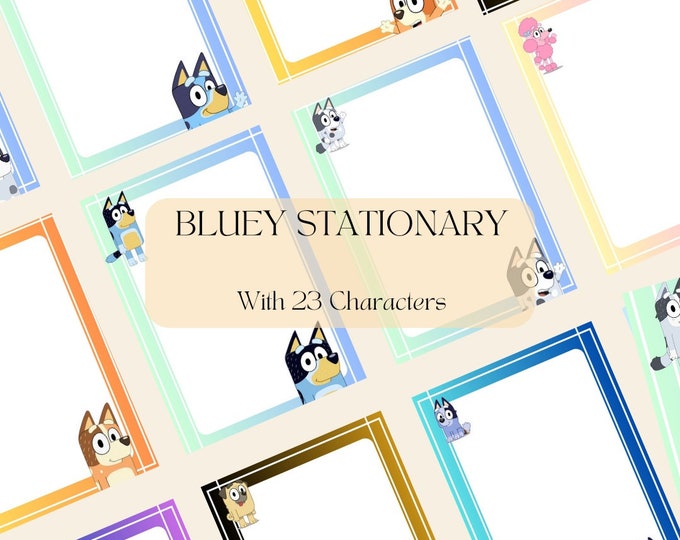 Bluey Printable Paper Doll Dress Up - Etsy Canada
