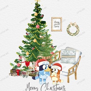 Printable Bluey Christmas Cards - Etsy