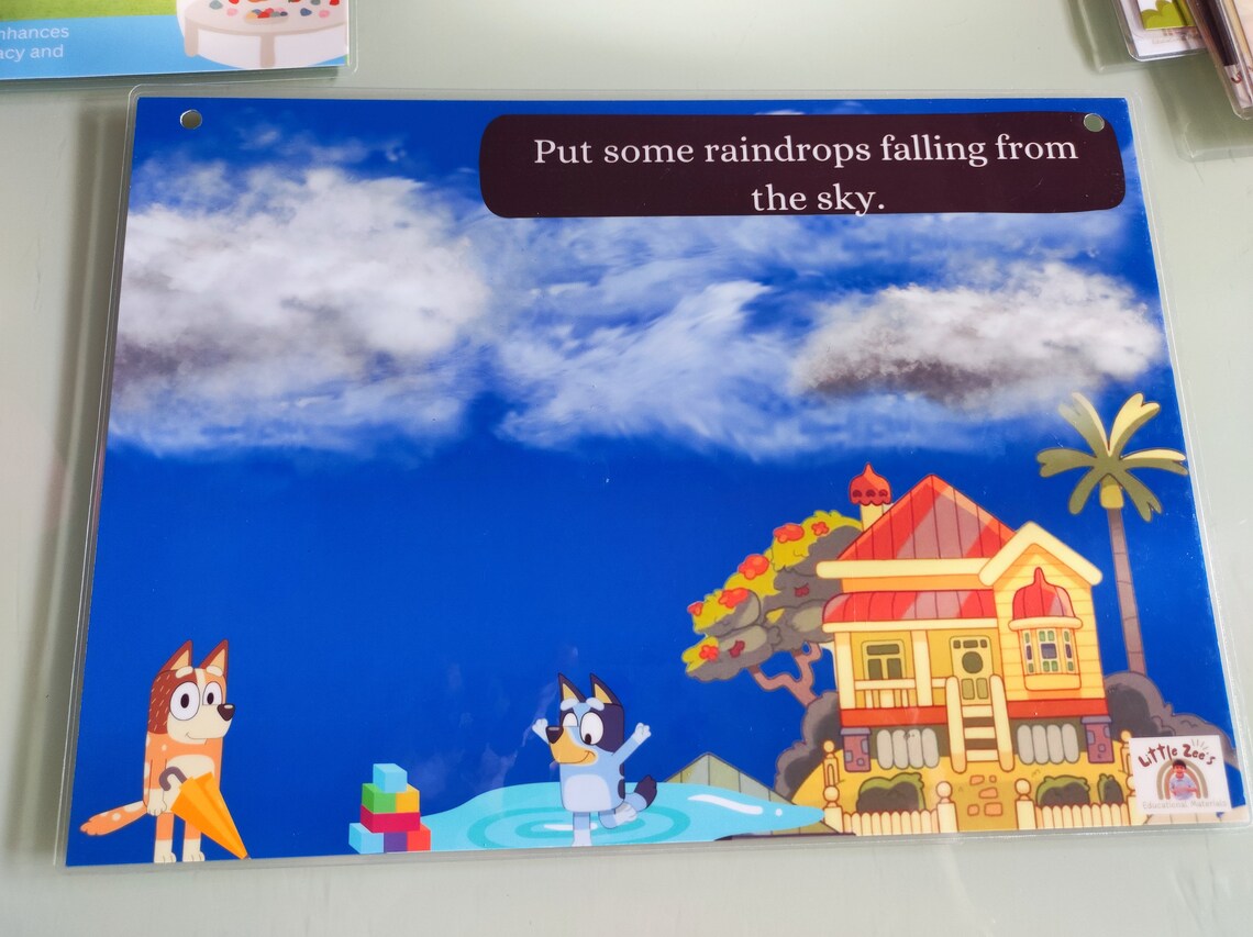 Bluey Playdough Mat - Etsy