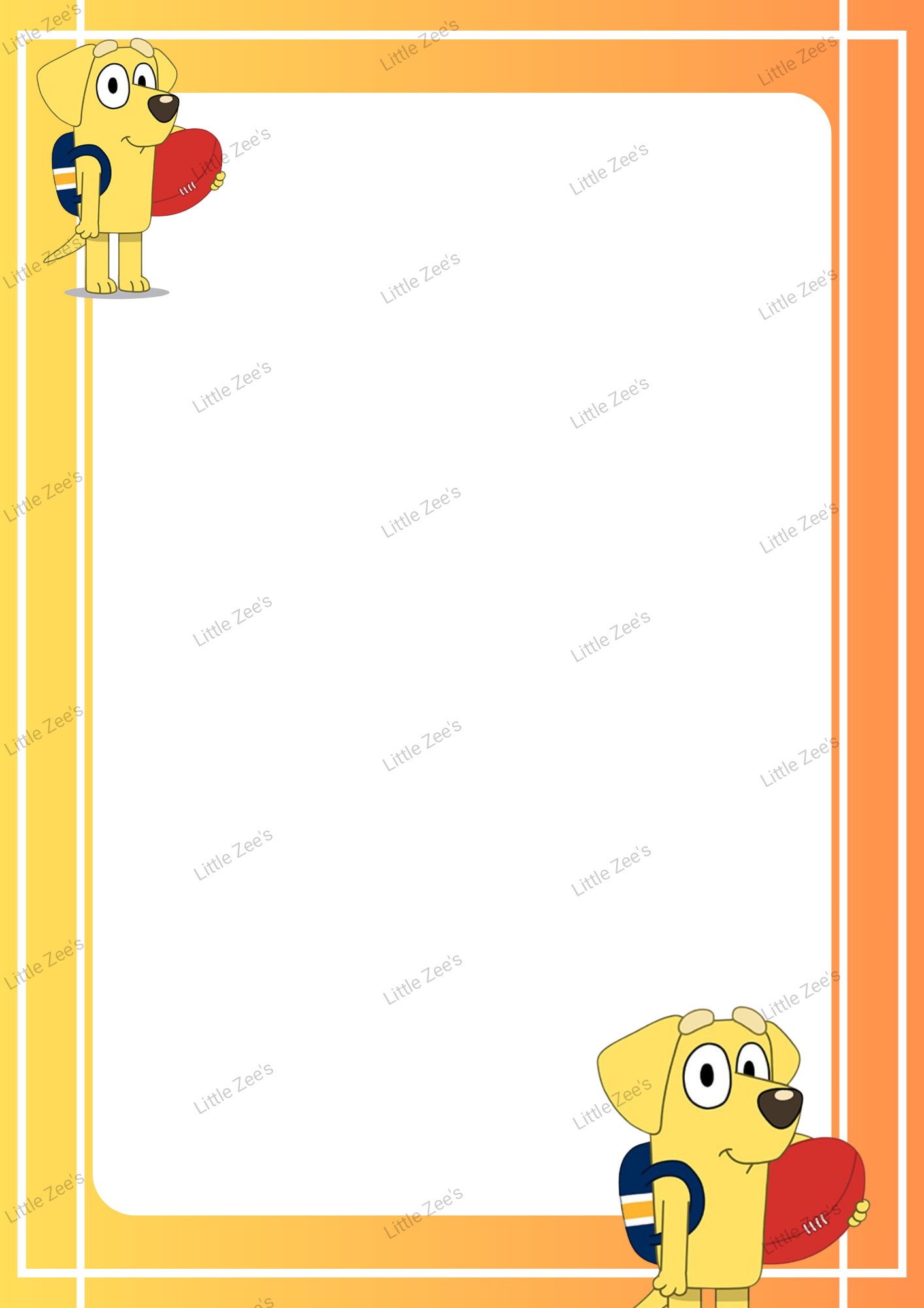 Bluey Stationary With Different Characters - Etsy