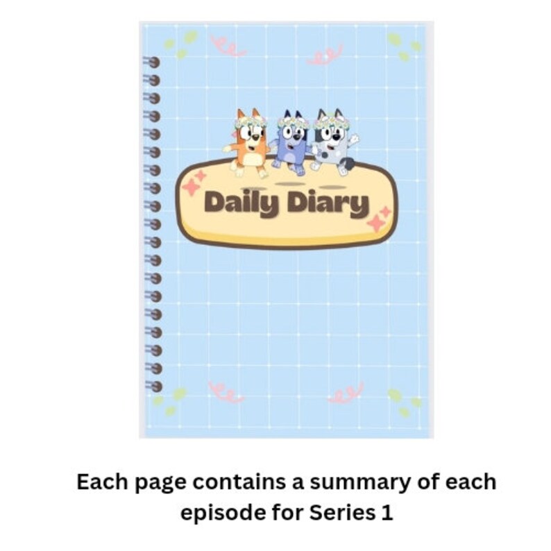 Bluey Daily Diary Series 1 the Sign Cover - Etsy