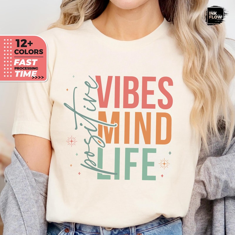 Positive Tshirts - Etsy