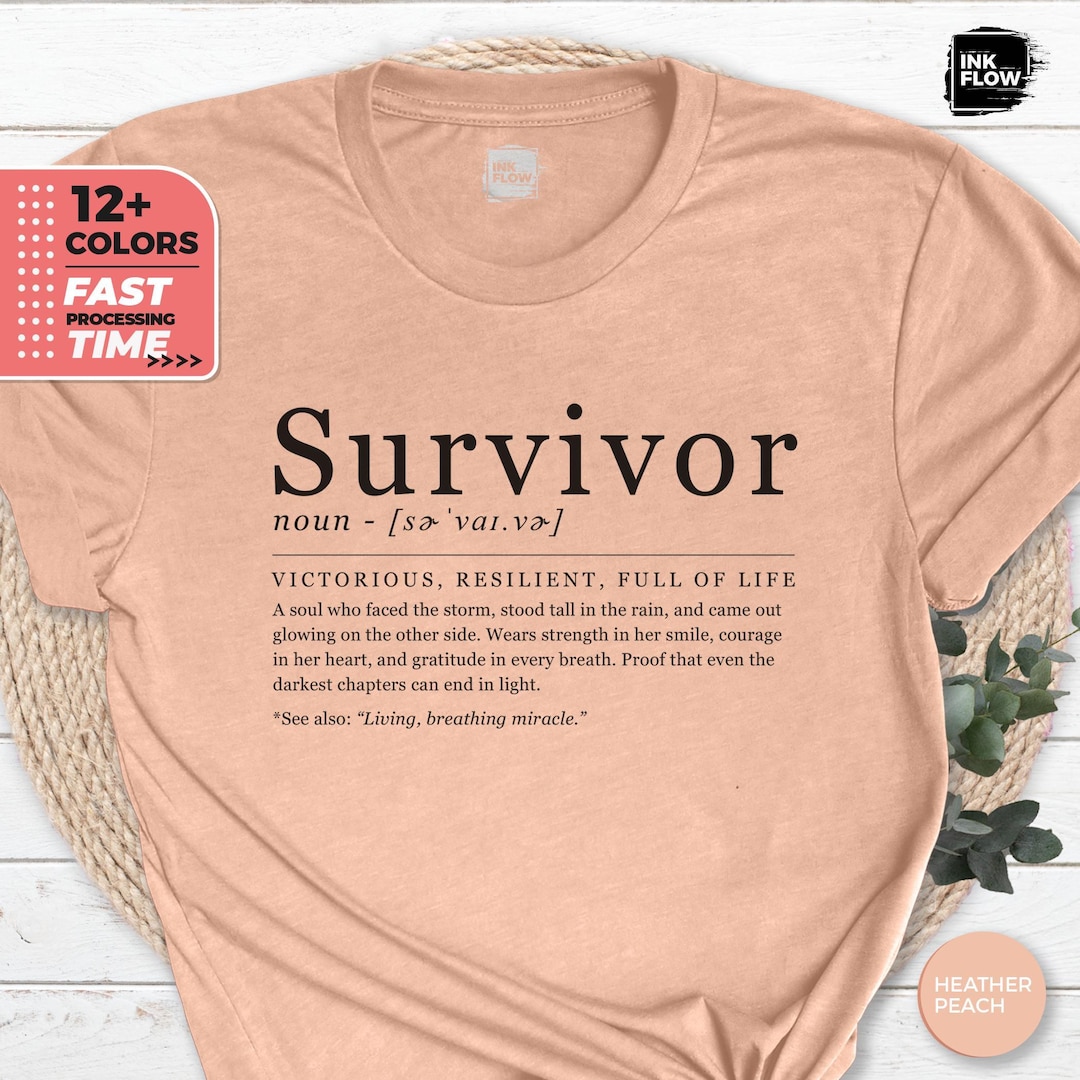 Survivor Definition Shirt, Breast Cancer T-shirt for Women, Breast ...