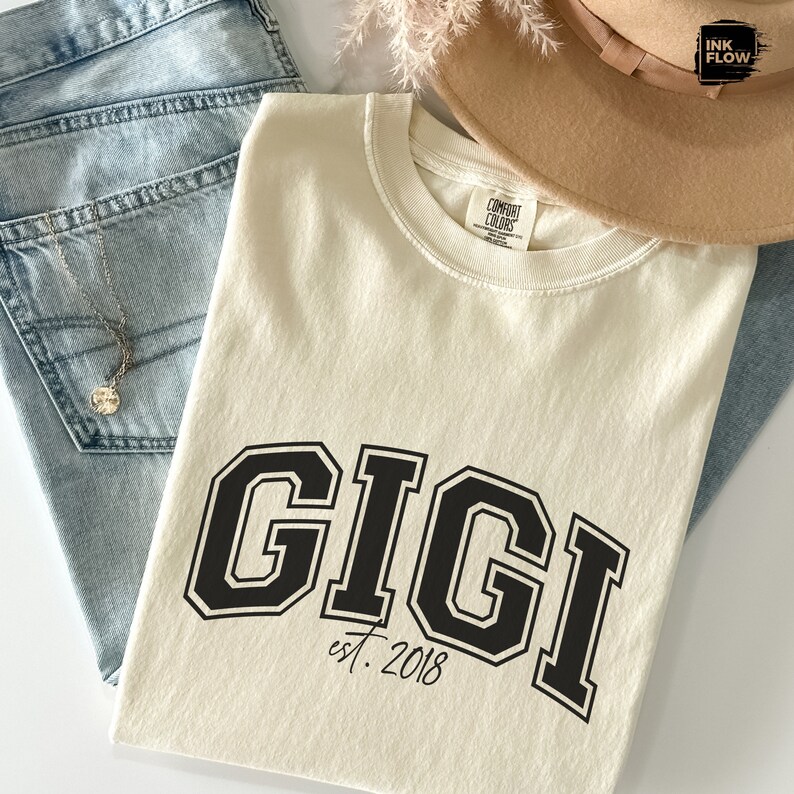 Personalized Gigi Shirt, Custom Gigi T-shirt, Custom Year Shirt ...