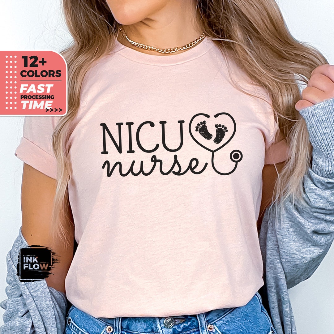 NICU Nurse T-shirt, Neonatal Intensive Care Unit, Nicu Nurse Gift ...
