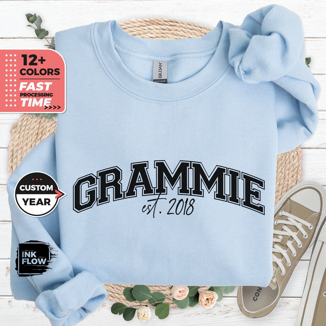 Personalized Grammie Sweatshirt, Custom Grammie Sweater, Custom Year ...