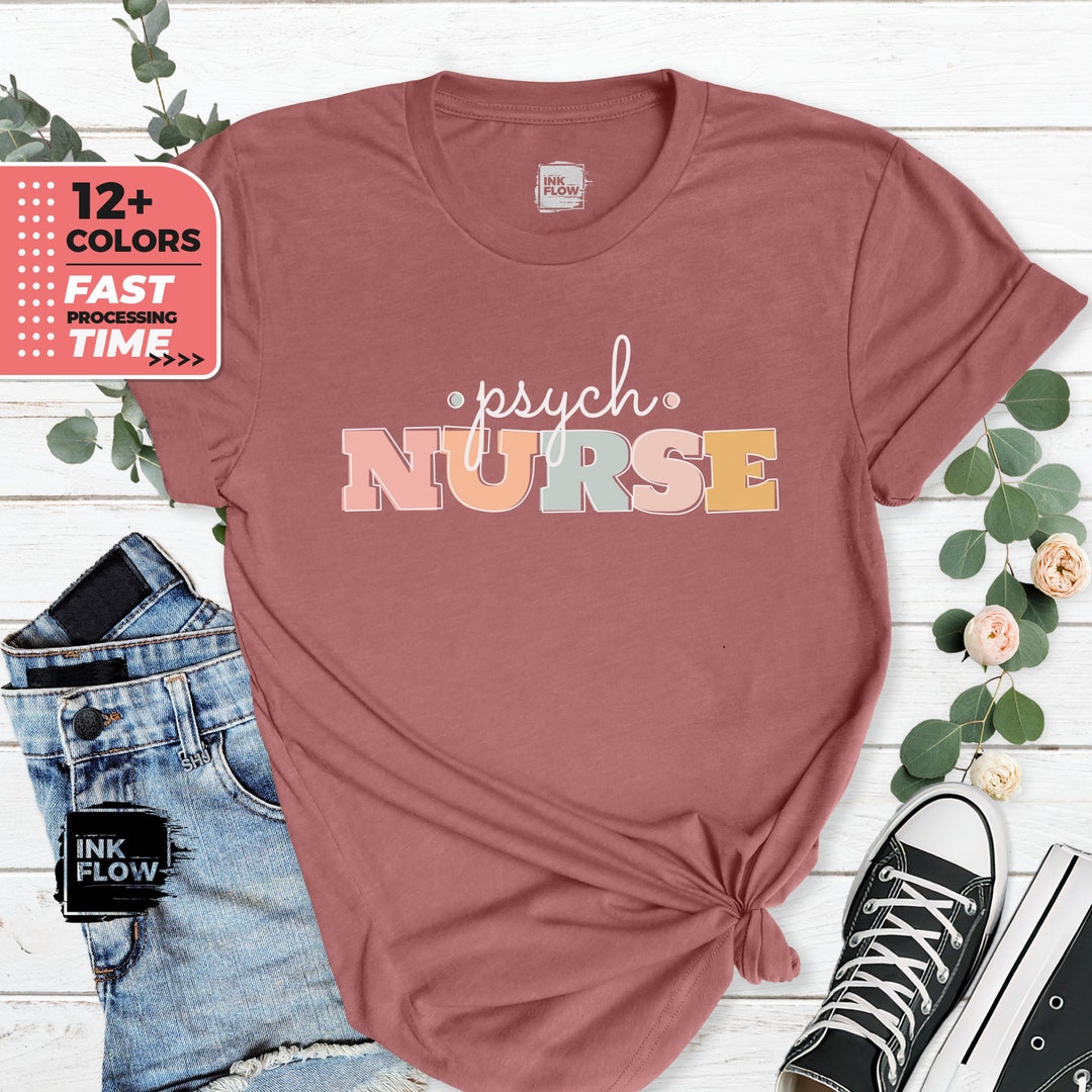 Psych Nurse T-shirt, Mental Health Pullover, Graduation Gift for ...