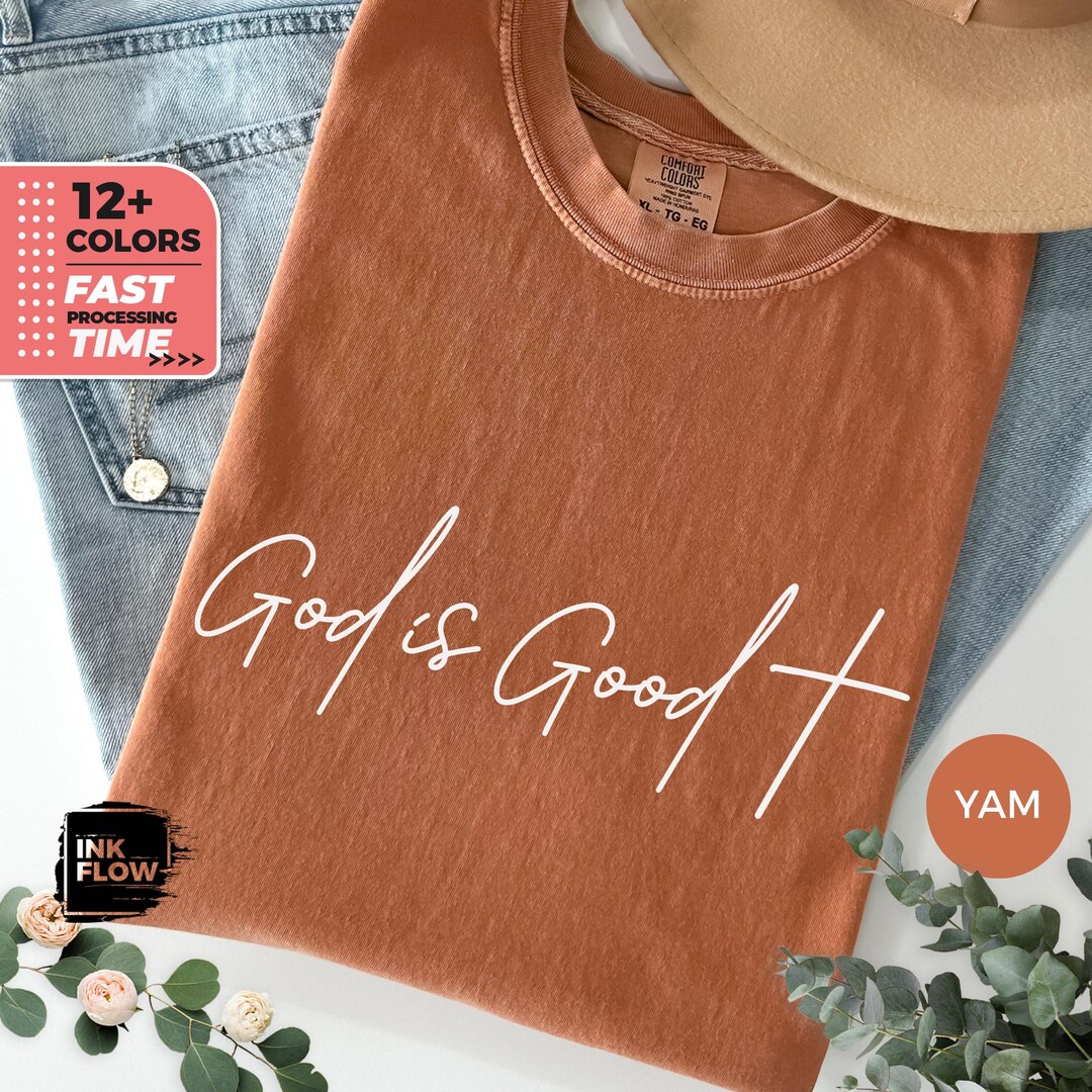 God is Good Shirt, Christian T-shirt, Cross Tshirt, Religious Tee, Gift ...