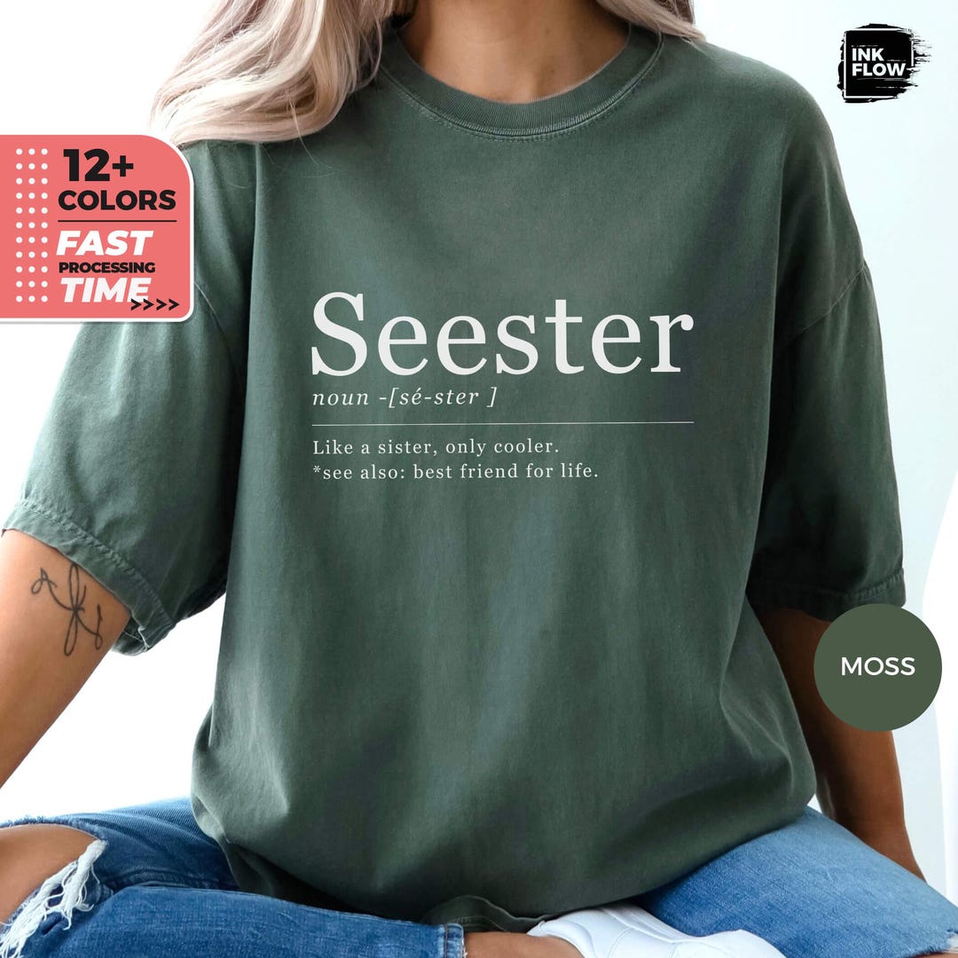 Funny Seester Definition T-shirt, Sarcastic Birthday Shirt, Best Sister ...