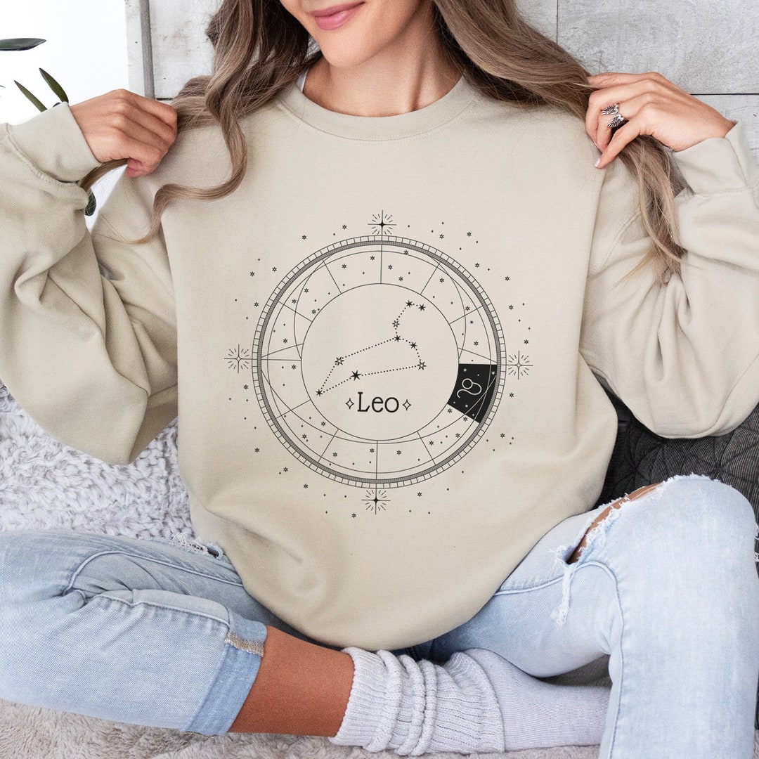 Leo Constellation Sweatshirt Astrology Sweater Horoscope - Etsy