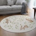 Bunny Rabbit Nursery Area Rug | 5-foot Round Area Rug | Forest Nursery ...