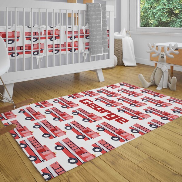 Fire Truck Nursery - Etsy