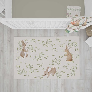 Adorable Bunny Rabbit Nursery Area Rug - Bunny Rabbit Nursery Decor ...