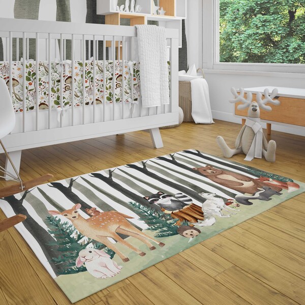 Nursery Bear Rug - Etsy