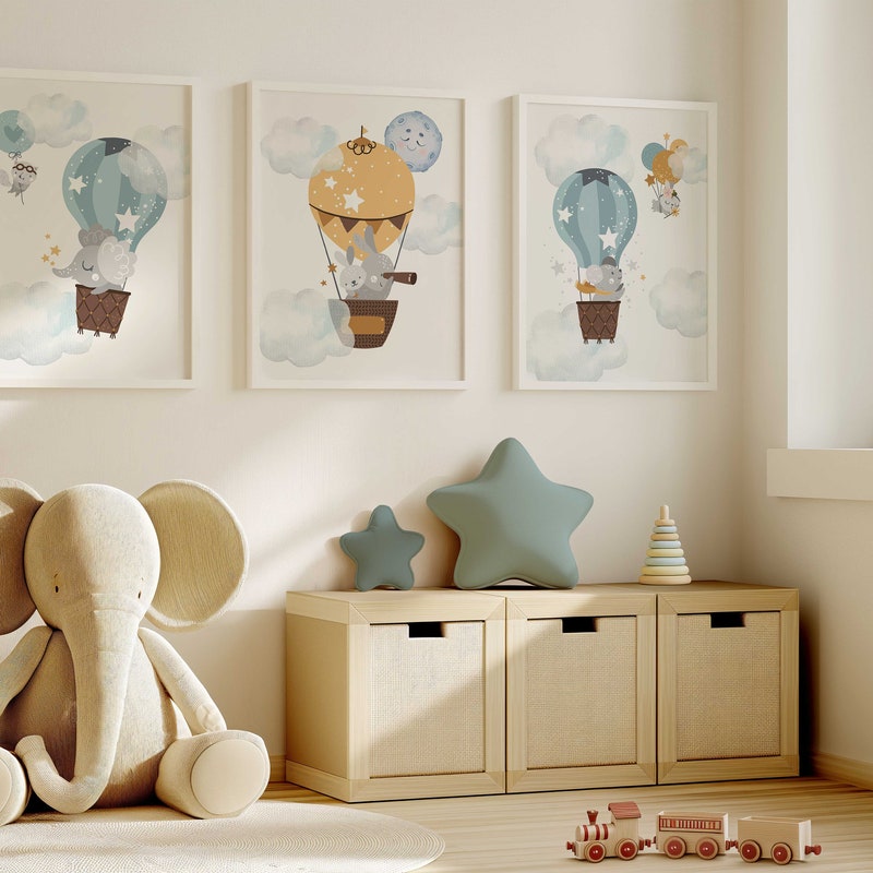 Hot Air Balloon Nursery - Etsy