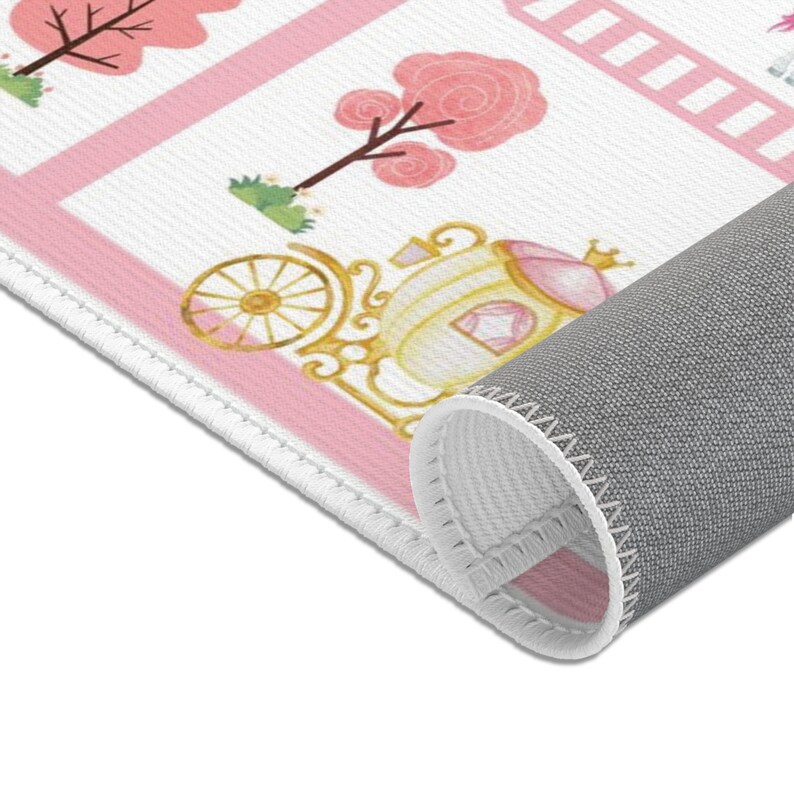 Pink Princess Play Rug Girls Personalized Play Rug - Etsy
