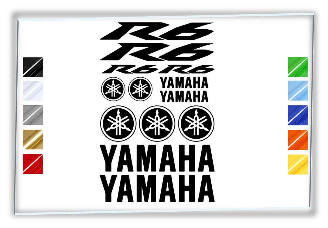 Yamaha R6 Stickers - Etsy