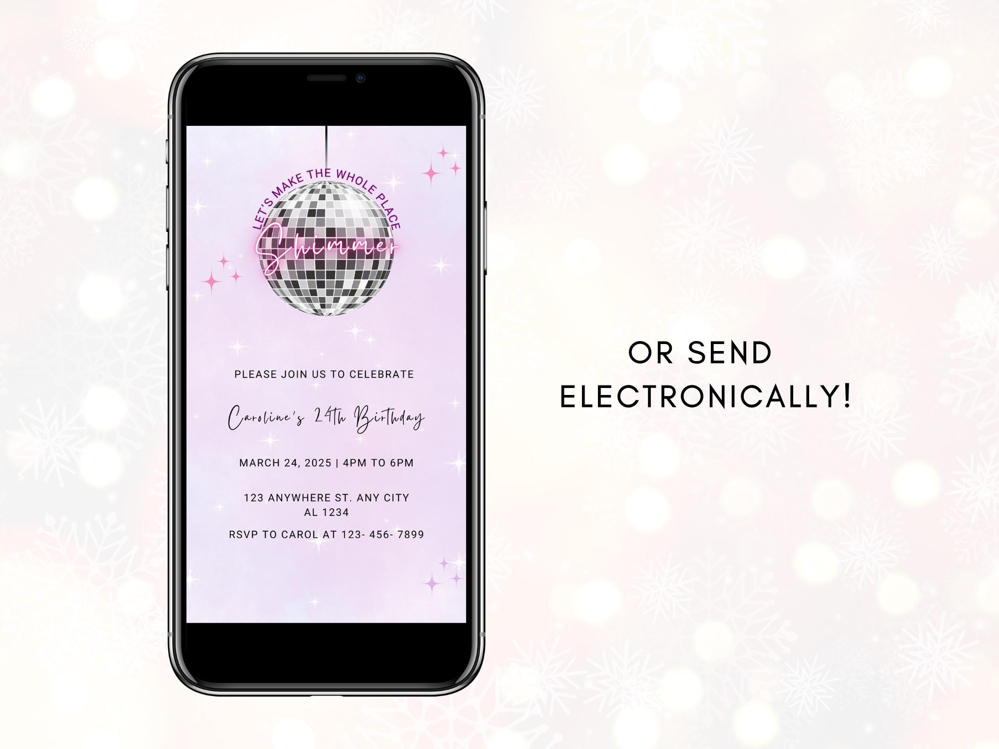 Editable Birthday Party Invitation, Birthday Invite, Music Party, Teen ...