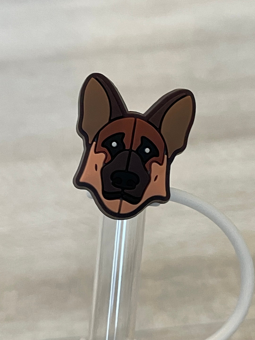 German Shepherd Straw Topper - Cover for Straws - 10 Mm Opening - Etsy