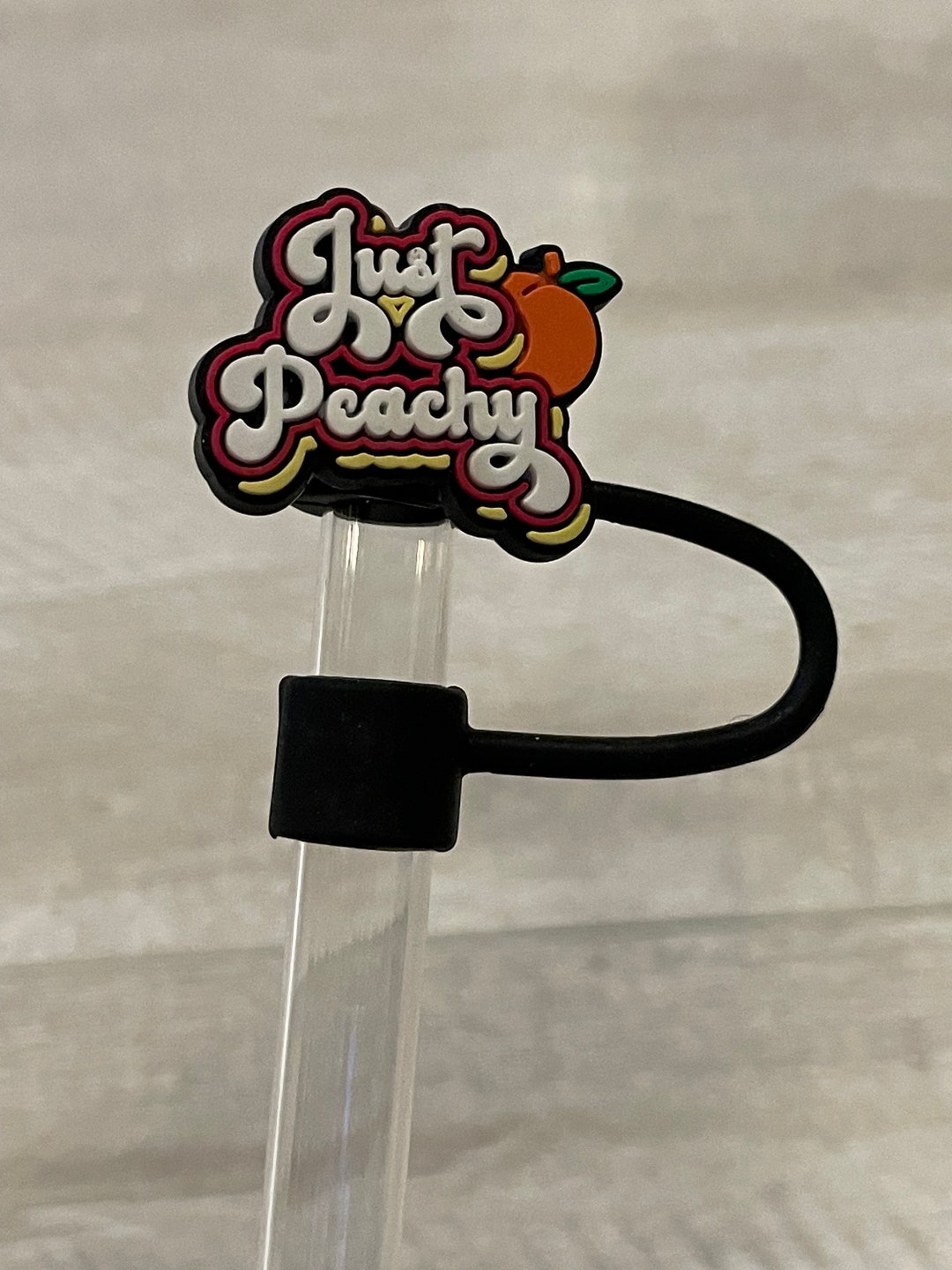 Straw Topper - JUST PEACHY - Cover for Straws - 10 Mm Opening - Etsy